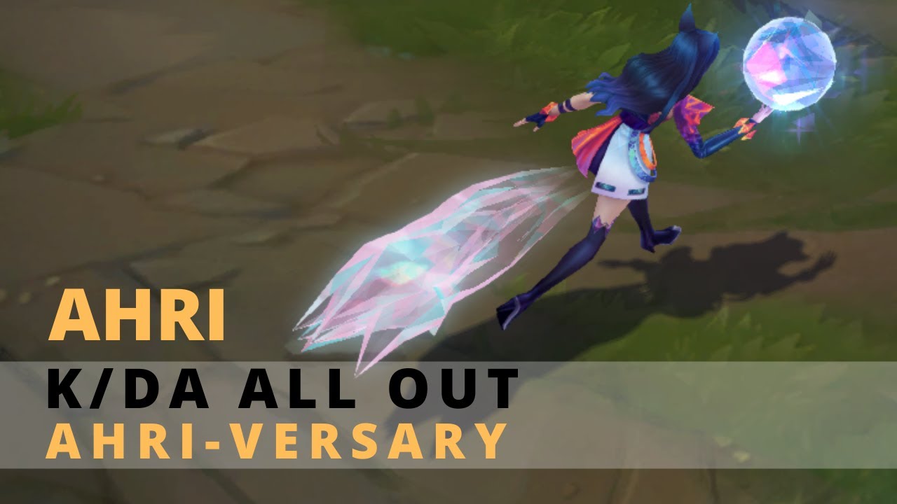 K/DA Ahri All Out Ahri Ahri-versary Chroma - essence emporium 2022 ...