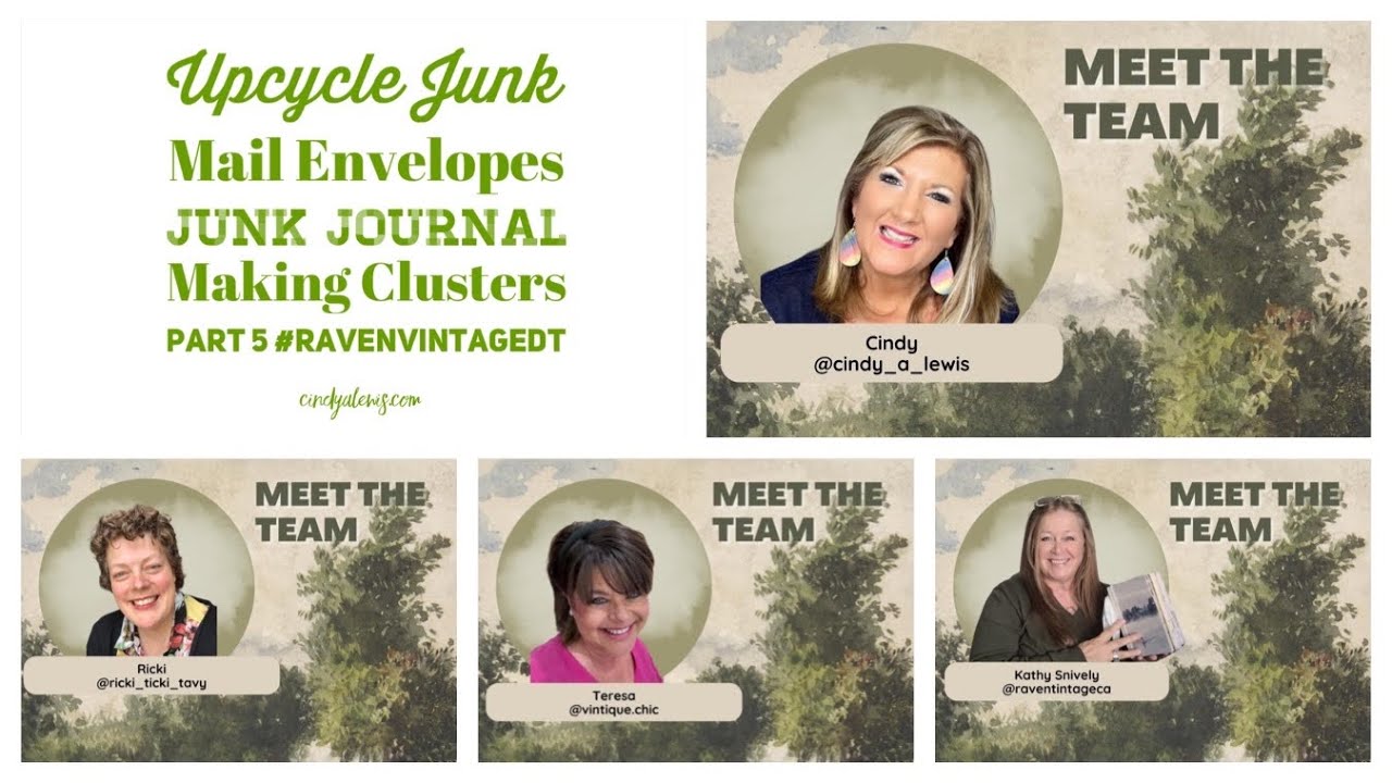 Upcycle Junk Mail Envelopes Junk Journal Making Clusters Part 5 # ...