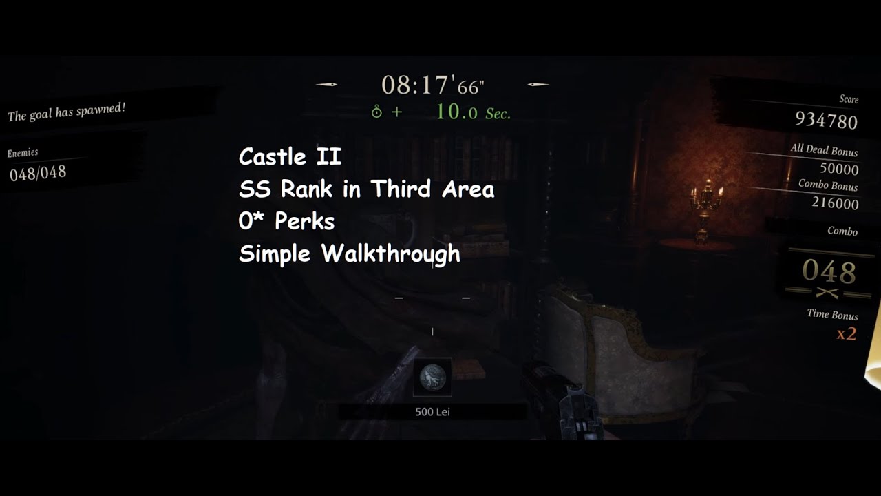 RE8: The Mercenaries. The Castle 2 SS Rank in Third Area, 0* Perks ...