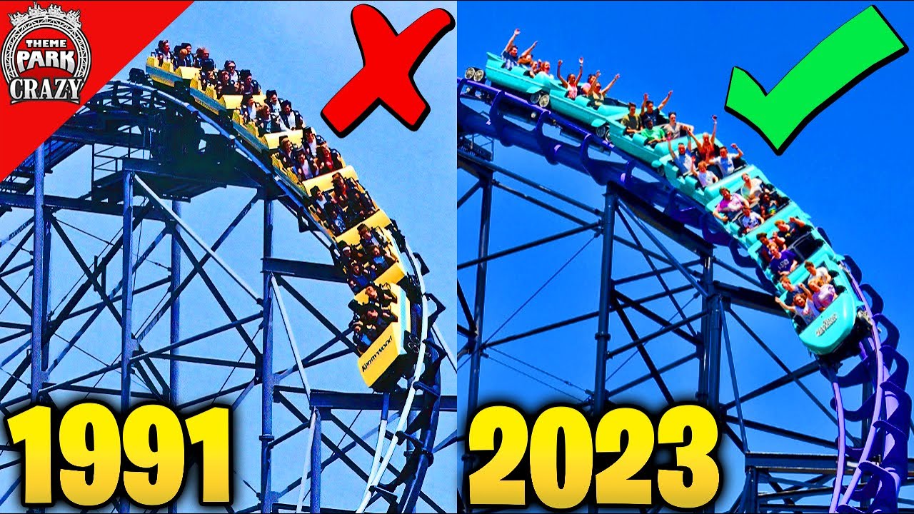 Top 10 MOST IMPROVED Roller Coasters - Glow Ups - YouTube