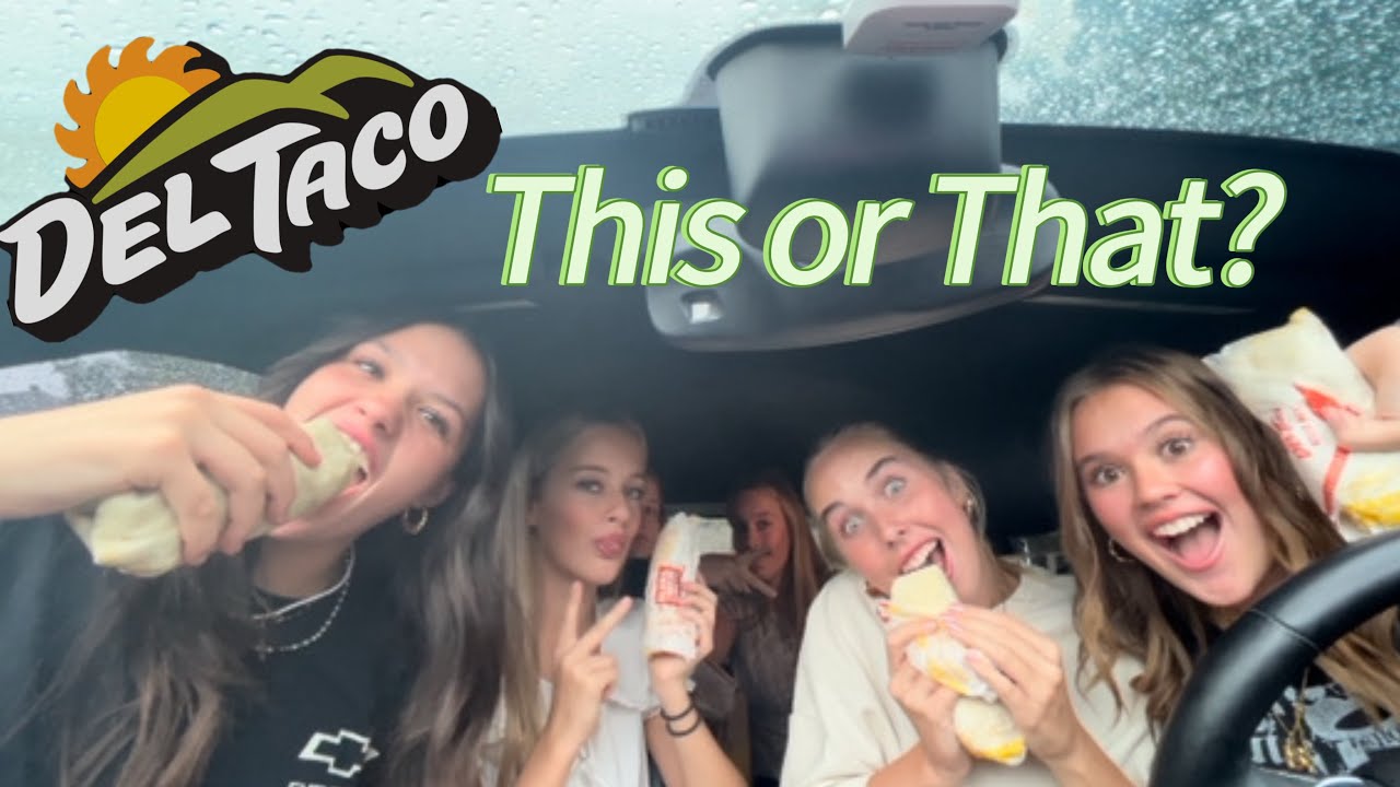 This or that with del taco - YouTube