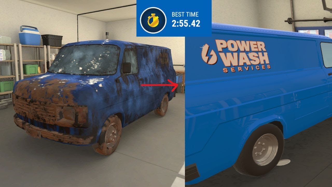 Powerwash Sim | Van | Time Gold Medal | No Soap - YouTube
