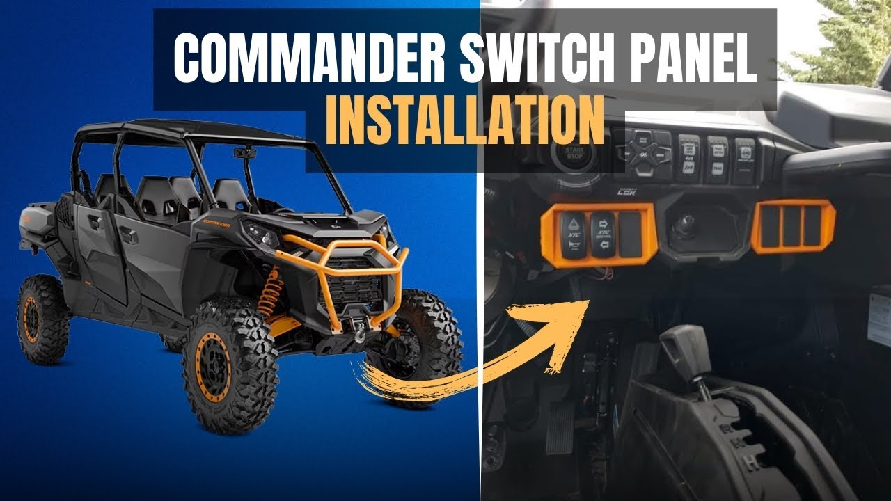 Can-Am Commander Additional Switch Panels - YouTube