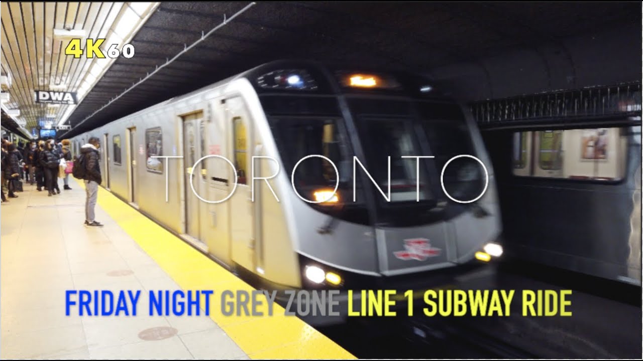 Toronto Friday Night Subway Ride - Heading To Eglinton Station From ...