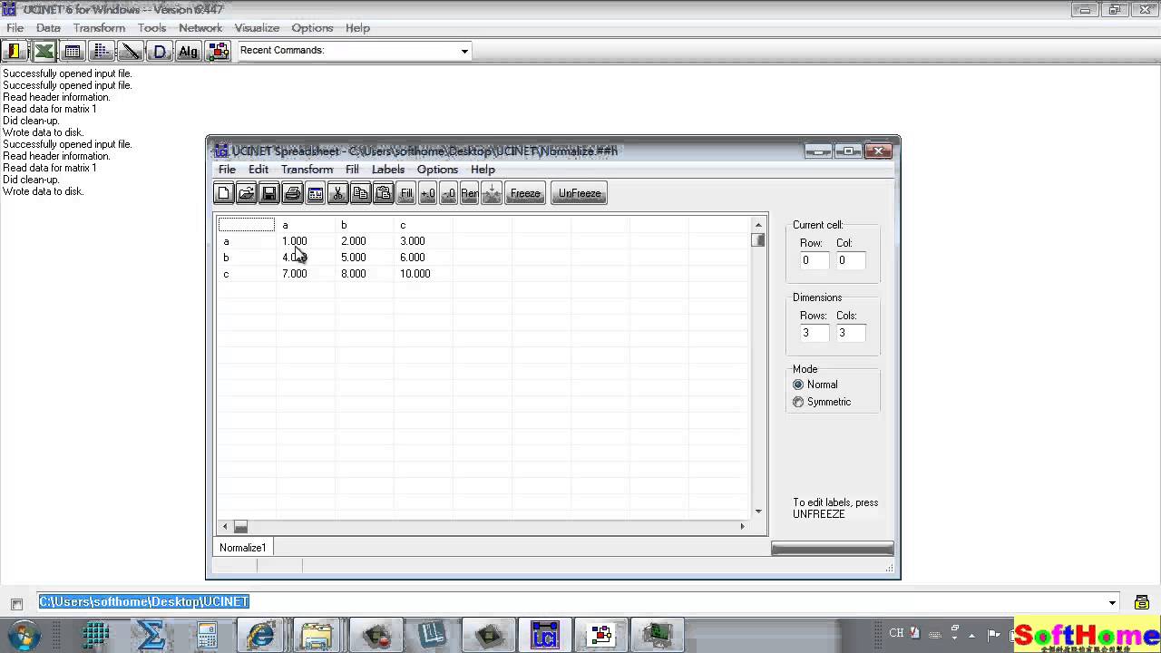 Tutorial for UCINET Normalize: 教學範例 - YouTube