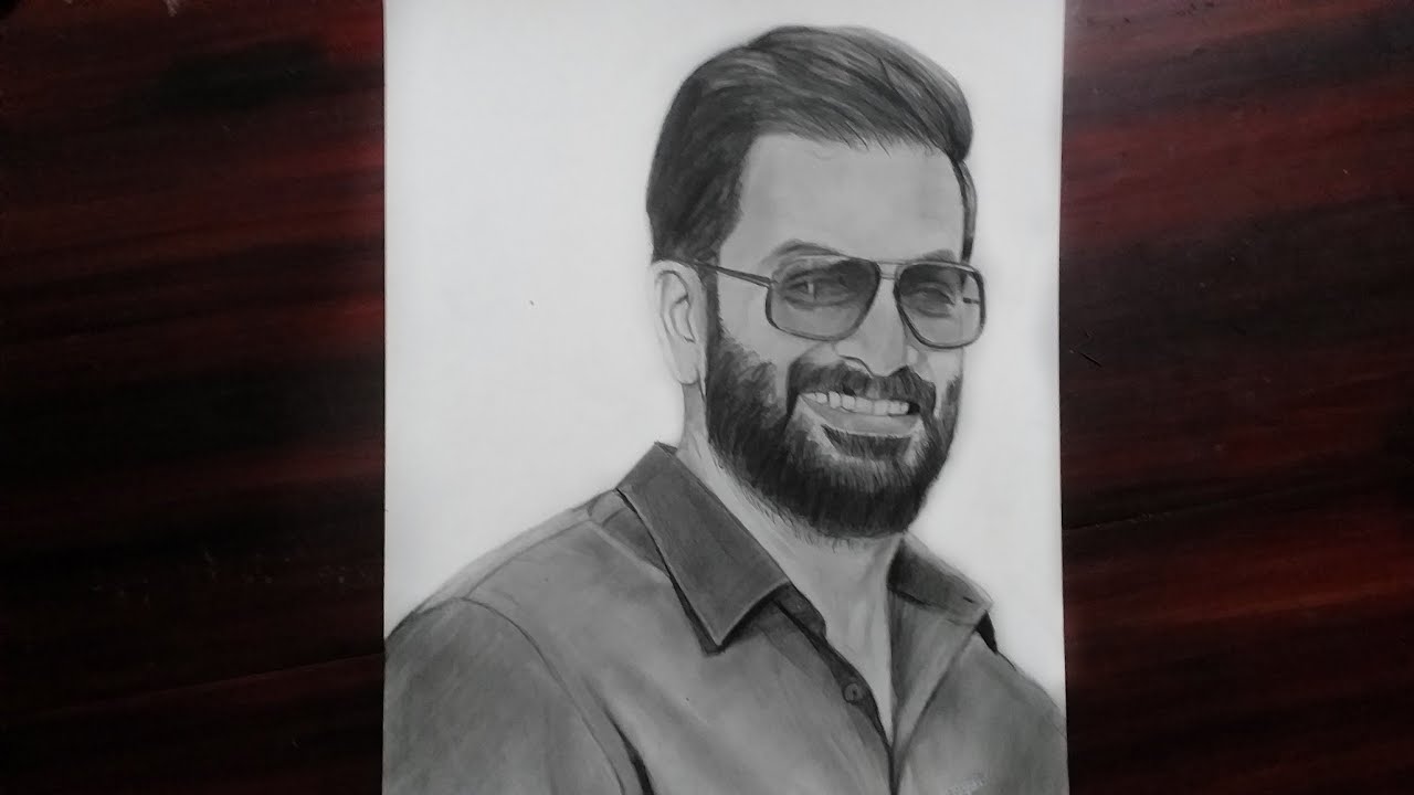 Prithviraj drawing step by step | how to draw prithviraj | prithviraj ...