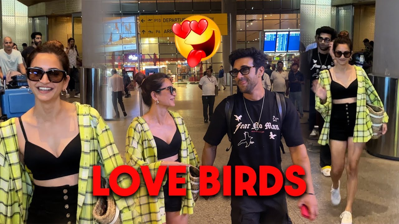 Kriti Kharbanda & Pulkit Samrat's with girlfriend Romantic Airport ...