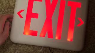 Rview Of The Dual-Light EV Exit Sign