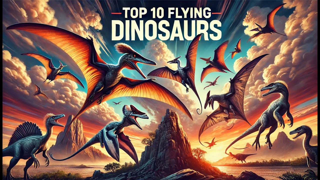 Top 10 Flying Dinosaurs That Ruled the Skies - YouTube