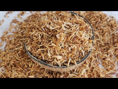 la noix de coco caramélisée, niampule, coco grillé, coco grillé caramelisé, coco rapé caramelisé