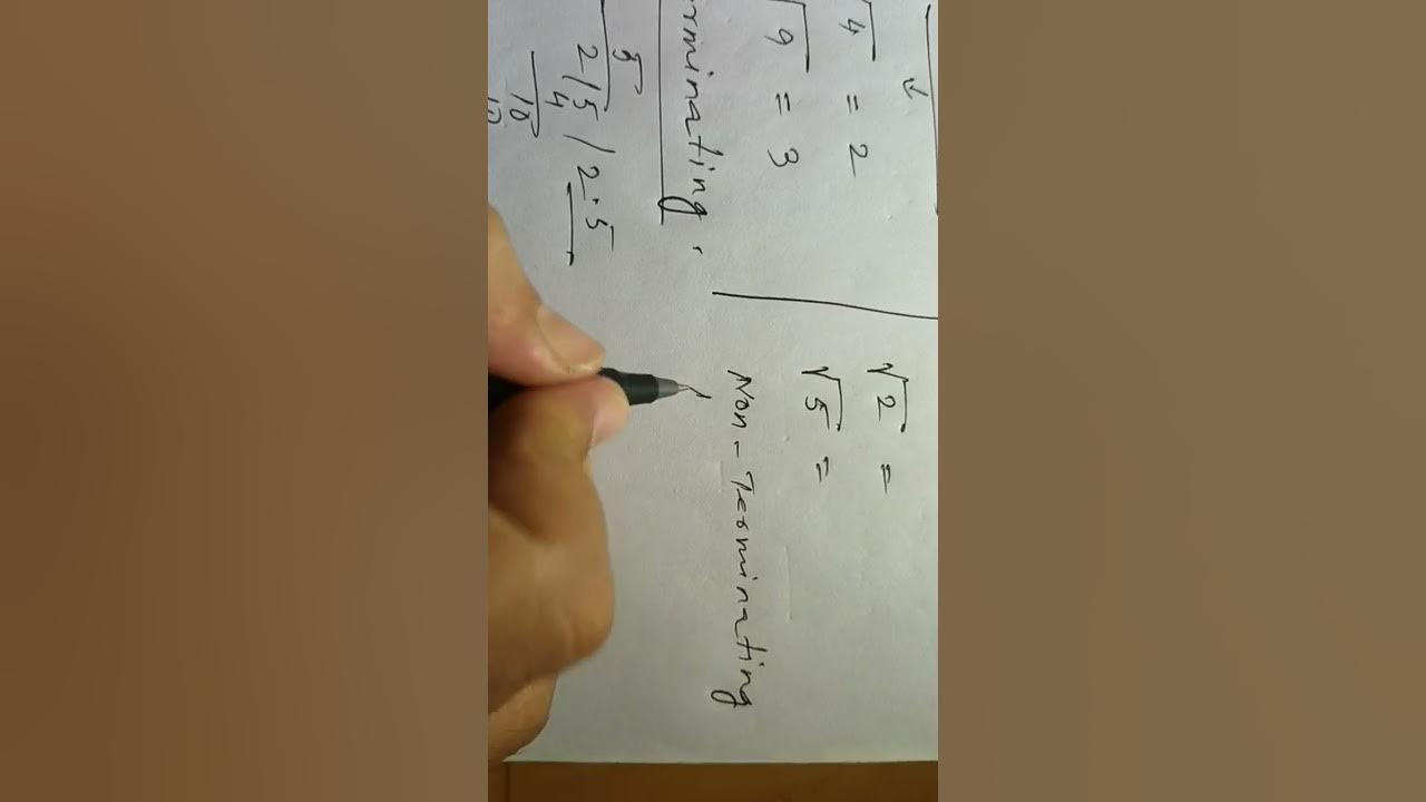 Difference between rational & Irrational no,Non-Terminating repeating&Non-terminatingnon ...