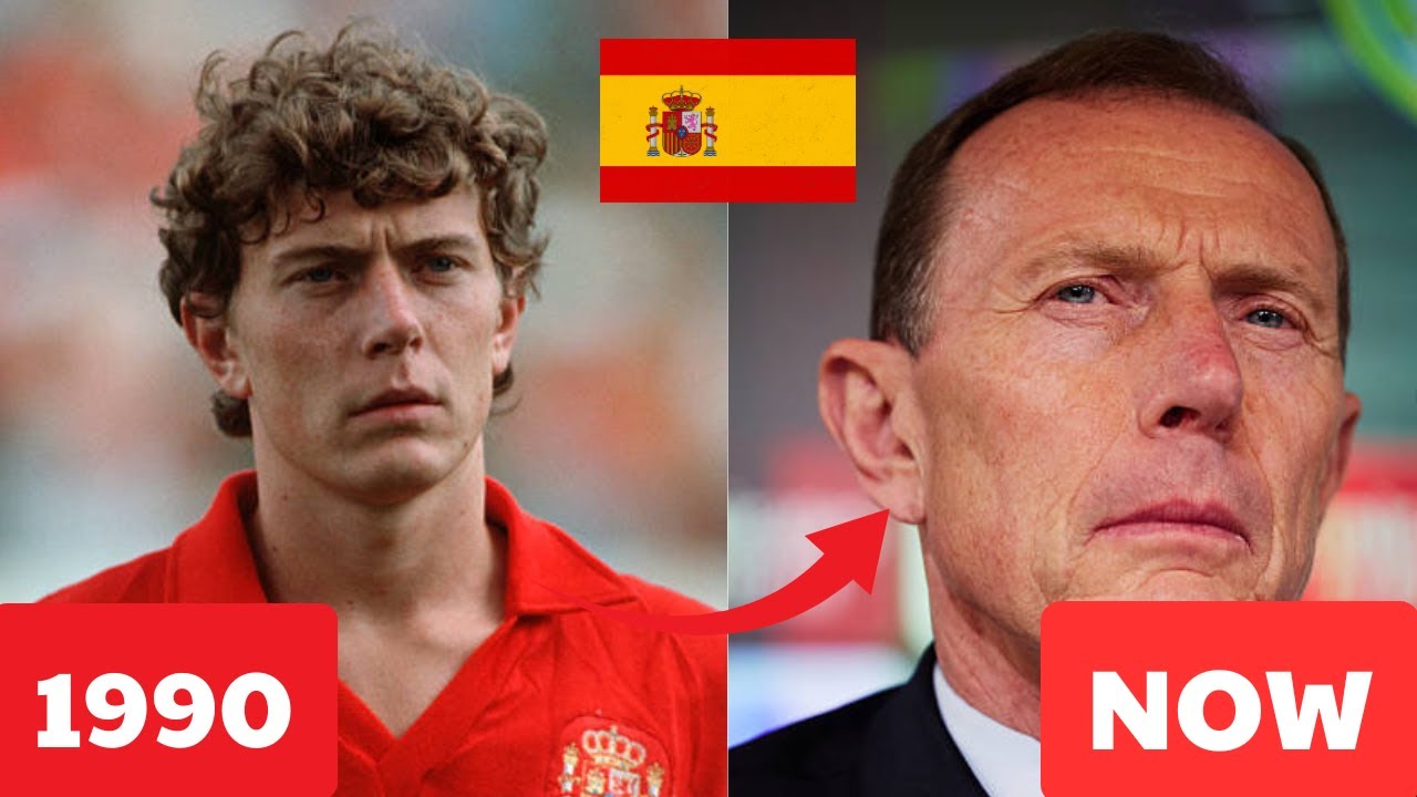 🇪🇸 Spain World Cup 1990 Squad ⚽ Then and Now - YouTube