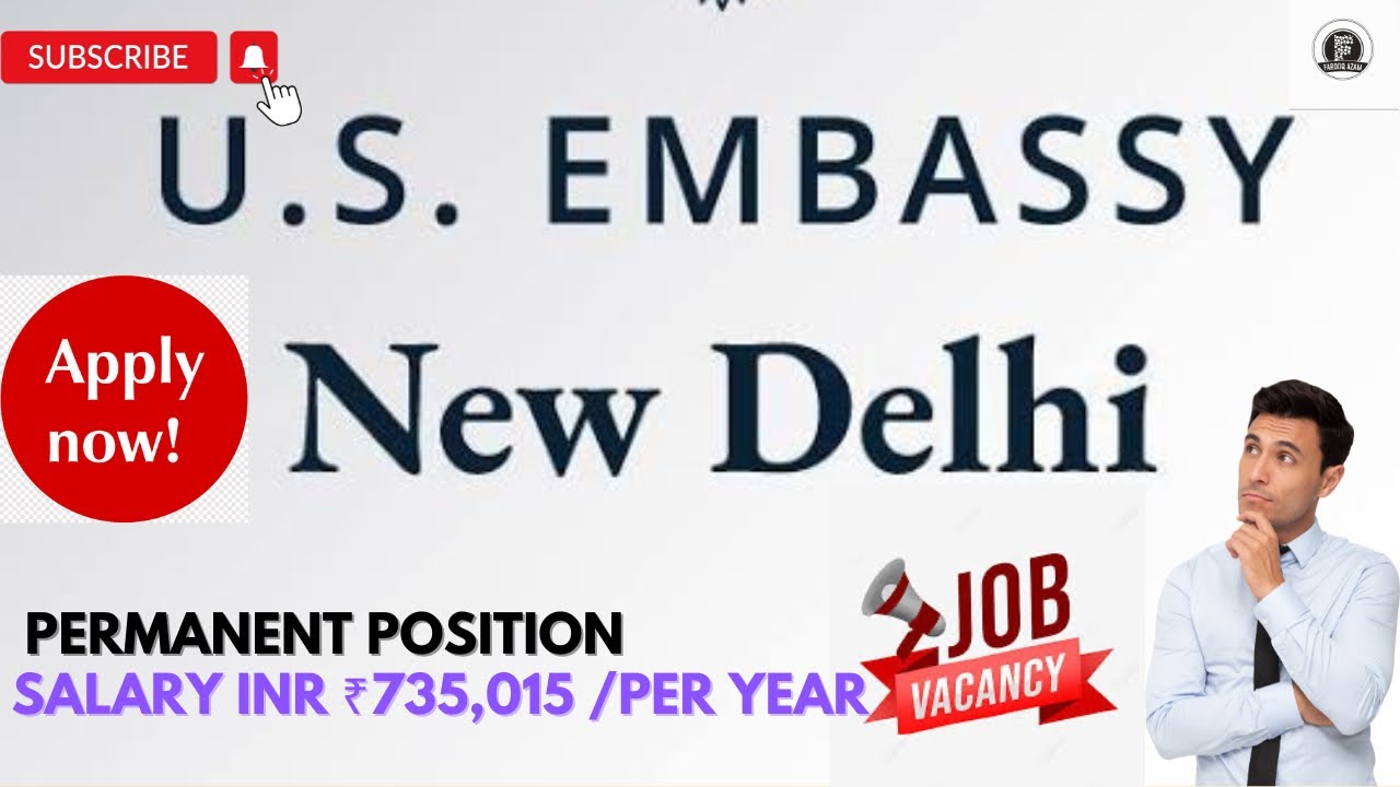 Latest U.S.A Embassy Job Vacancy New Delhi | Embassy Job 2024 in Hindi ...