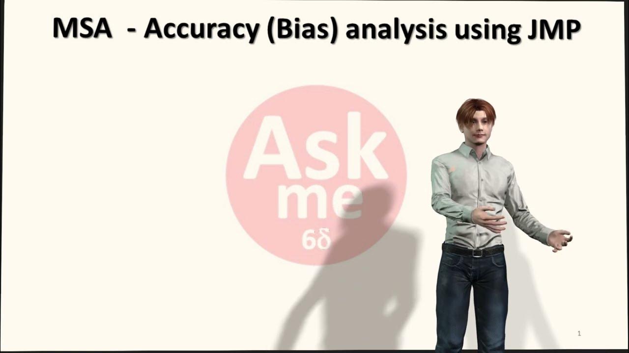 MSA-Bias analysis using JMP - YouTube