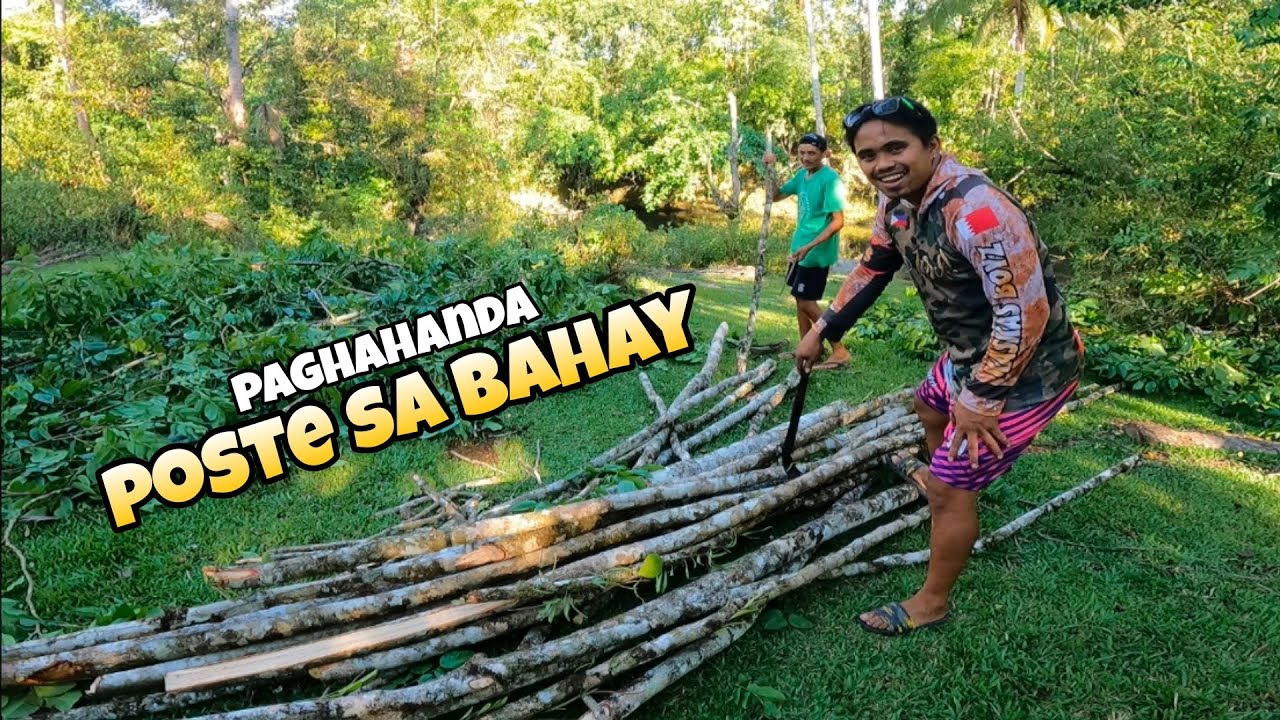 PART 1-PAGHAHANDA NG MGA POSTE PARA SA MAGING BAHAY SA LUPA KO SA ...