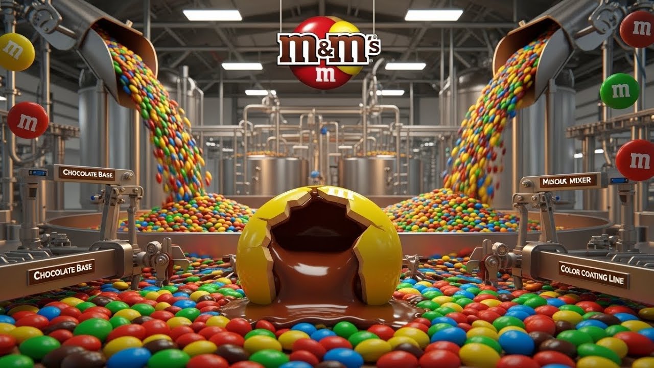 Inside the M&M’s Factory | How Chocolate Turns Into Perfect Candy ...