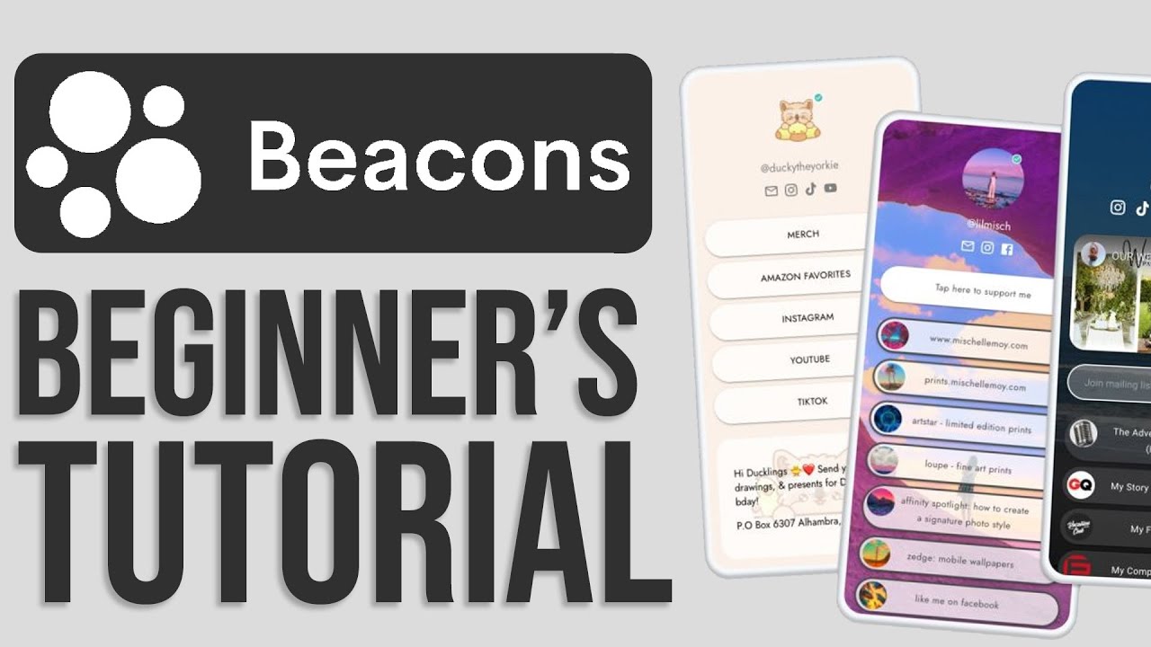 How To Sign Up and Use Beacons.ai | Tutorial For Beginners - YouTube