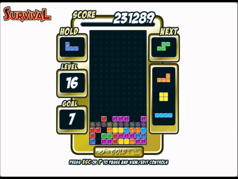 Tetris Survival - 9:50 plus bonus lines - YouTube