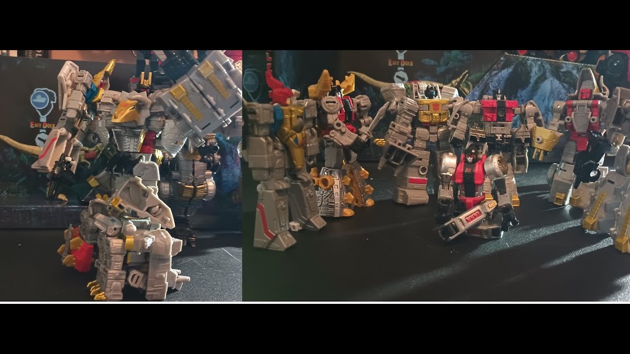 Transformers Legacy Volcanicus and Core Class Dinobots review! - YouTube