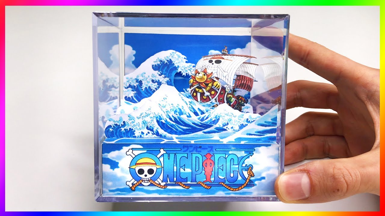 Handmade One Piece Diorama Cube with the Thousand Sunny - YouTube