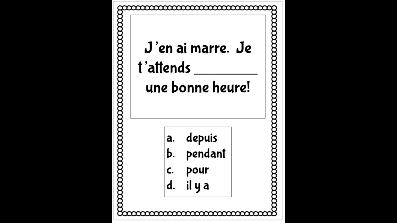 DEPUIS - Mini French Lesson - YouTube