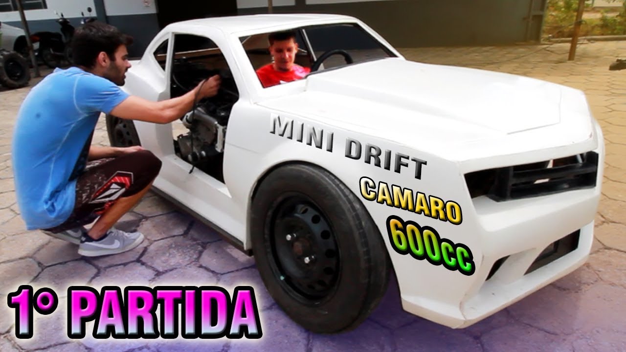 MINI Camaro DRIFT 600cc - PRIMEIRA PARTIDA - YouTube