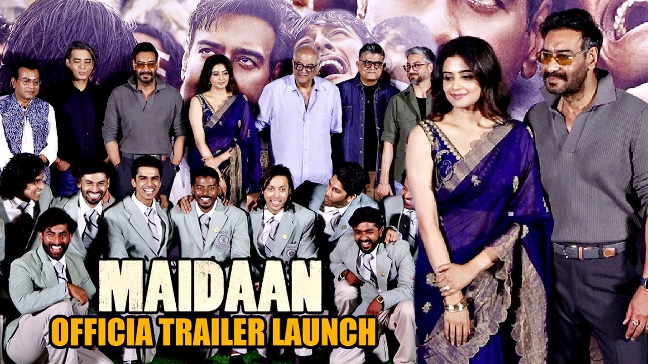 Maidaan Trailer Launch Event | Ajay Devgan, Priyamani, Gajraj Rao ...