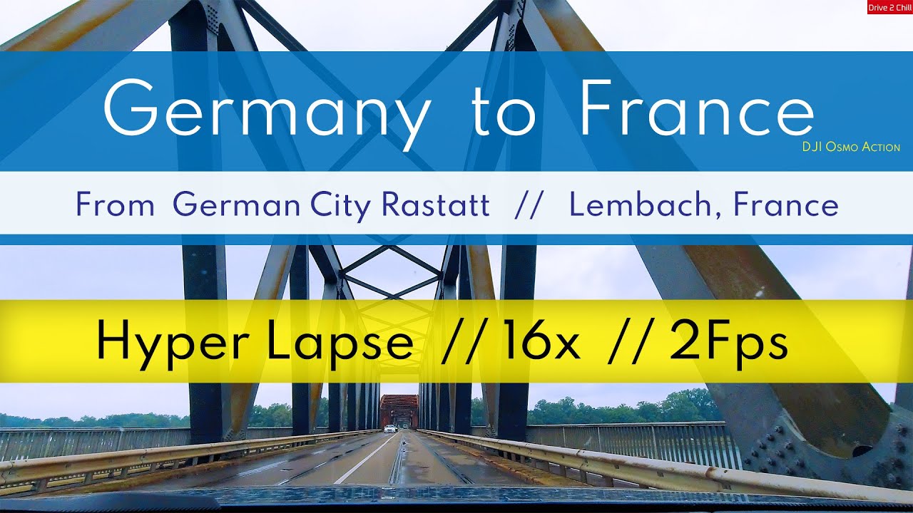 Germany to France - from German city Rastatt to Lembach, France ...