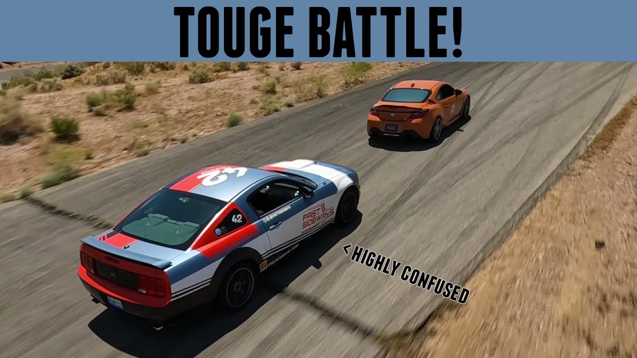 touge battle, but it's in a confused mustang - YouTube