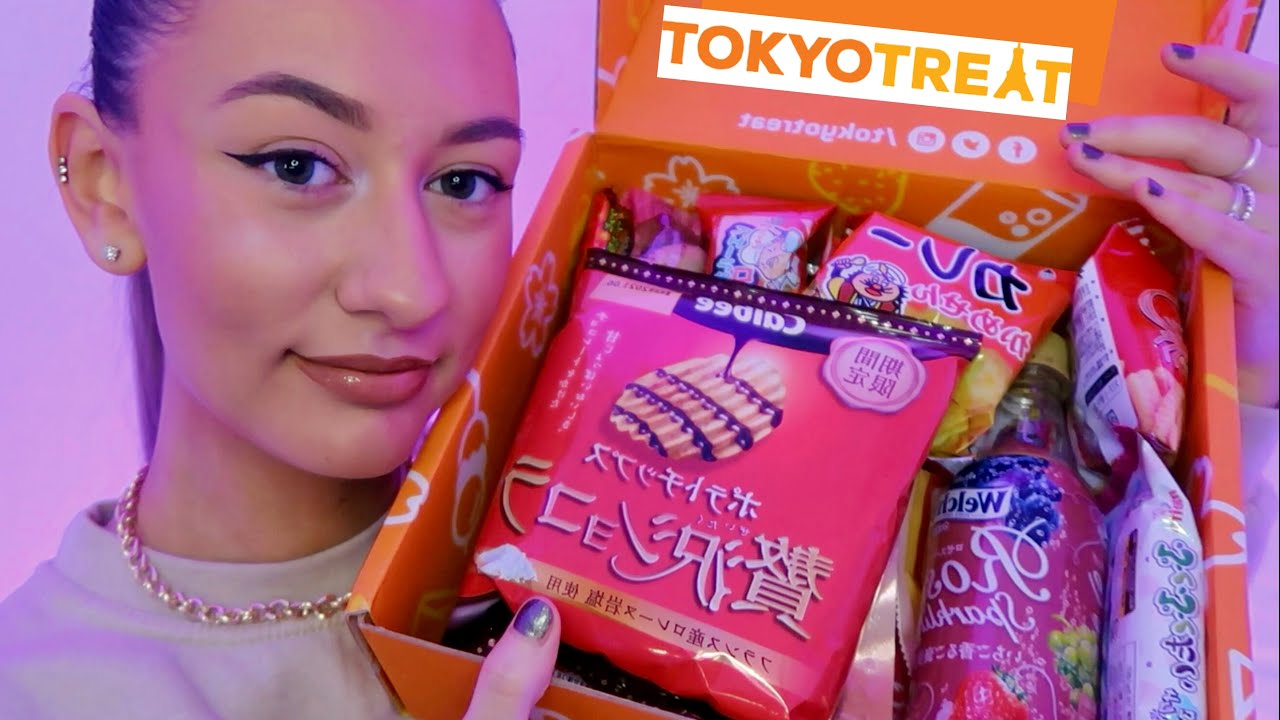 Asmr Trying Japanese Snacks Candy π Giveaway ~ Tokyo Treat Youtube