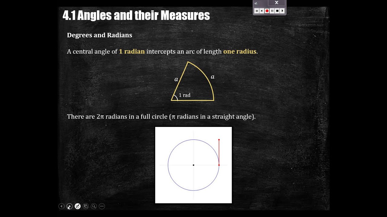 Unit 4 - 4.1 Angles and their Measures - YouTube