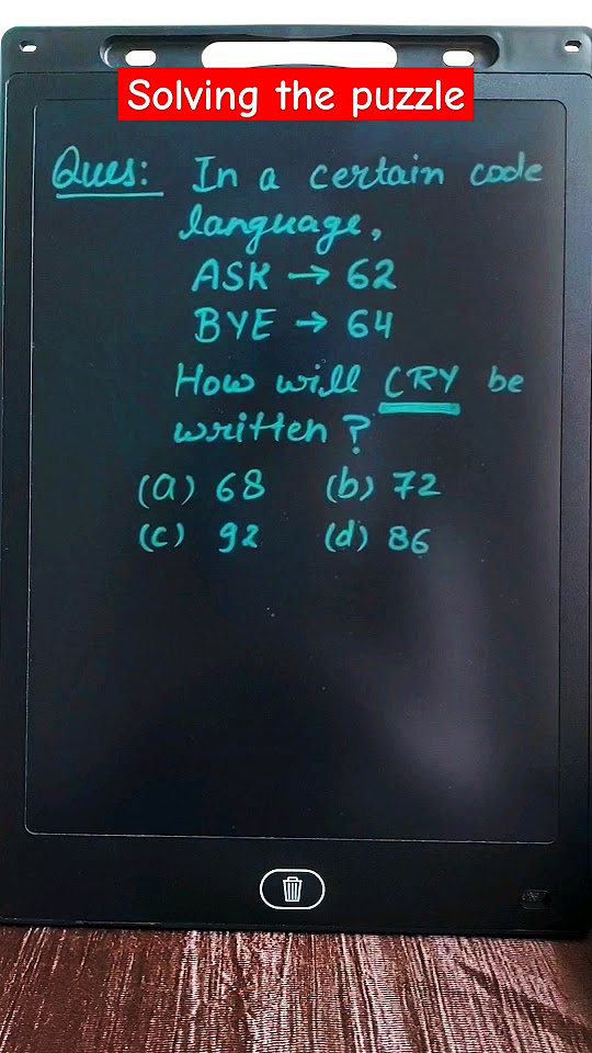 Solving The Tricky Coding Decoding Puzzle ππ» Shorts Reasoning Youtube