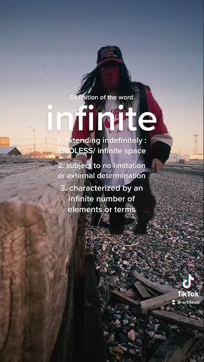 Definition of the word infinite - YouTube