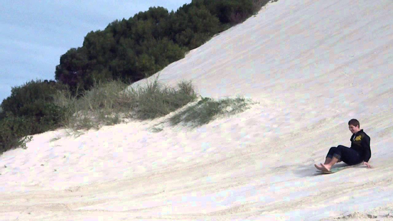 Australia - Sandboarding near Geraldton, WA - YouTube