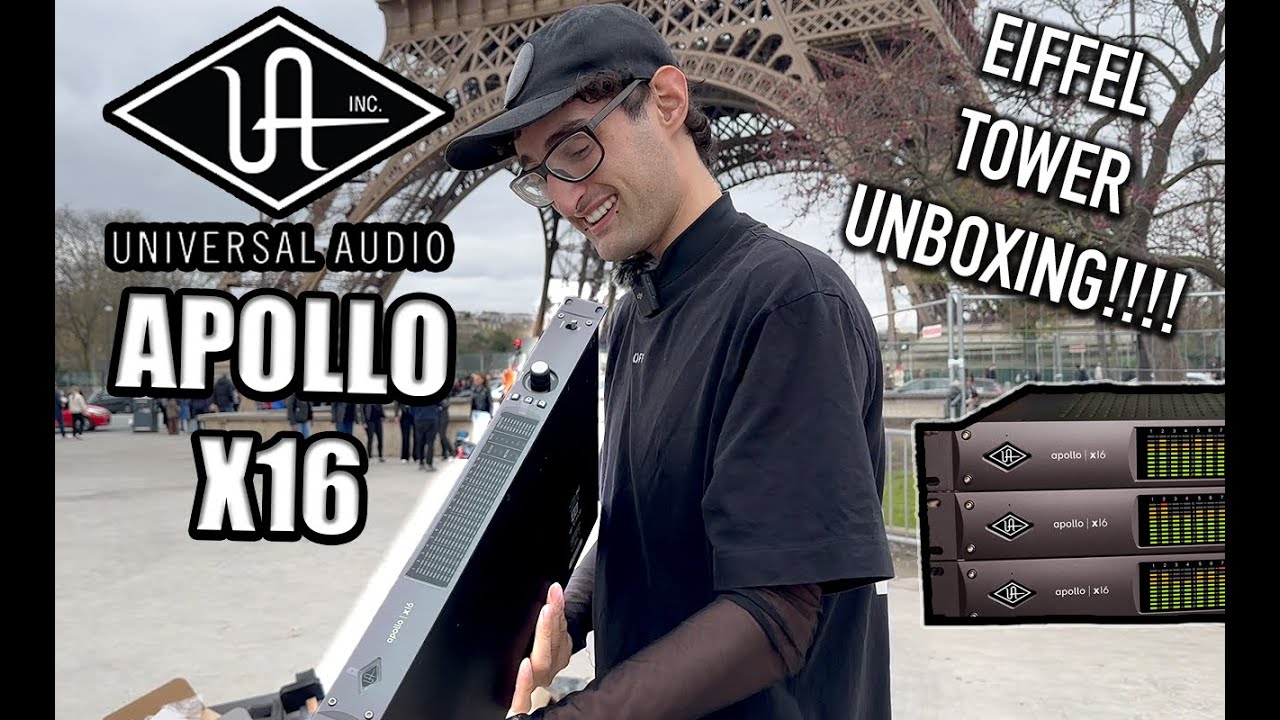 Universal Audio Apollo X16 Unboxing || IN FRONT OF THE EIFFEL TOWER in ...