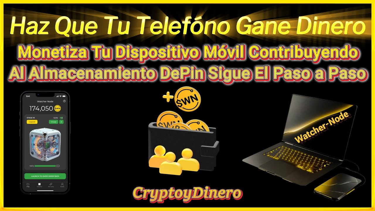 🚀 DeNet Watcher Node Monetiza 💸 Su Teléfono 📱Gana Token $WN 💰 - YouTube