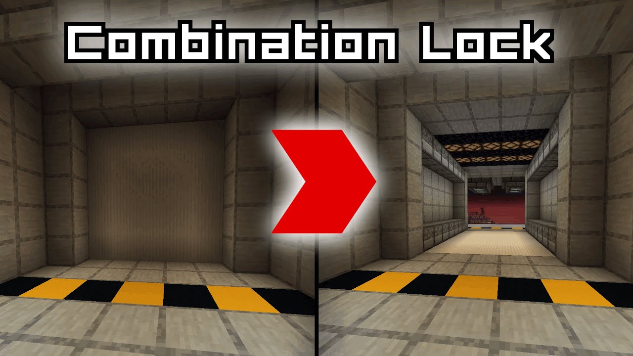 Minecraft Combination Lock Facility Door (16 million possible lock ...
