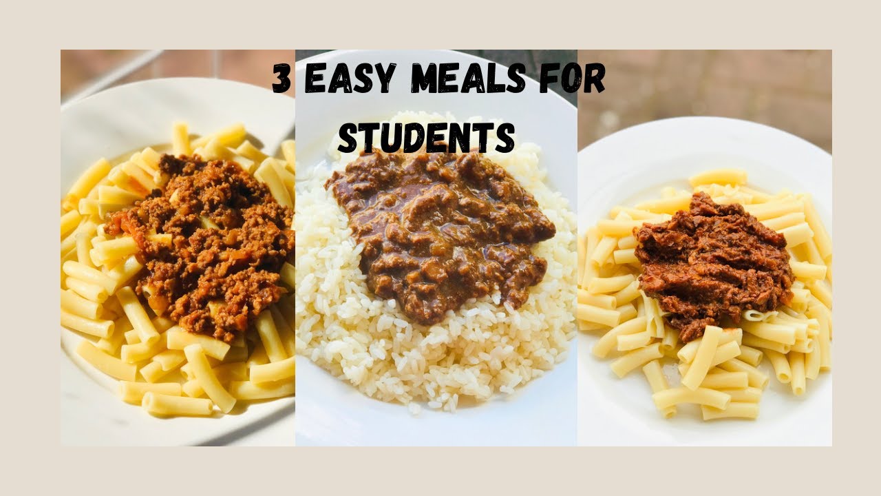 THREE EASY MEALS FOR STUDENTS ON NSFAS BUDGET || NTANDO_K - YouTube