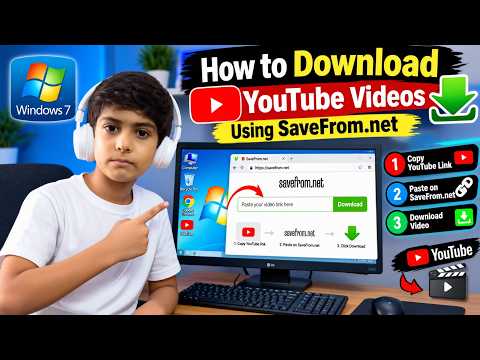 How to Download YouTube Videos on Windows 7 Using SaveFrom.net | Easy Method 2026
