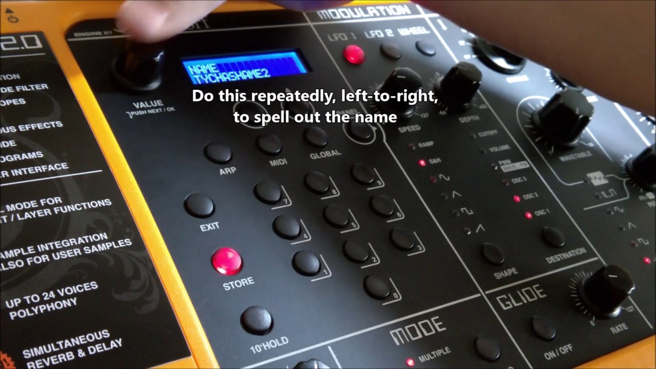 Studiologic Sledge 2 synth - How To Save Patches on the Sledge - YouTube