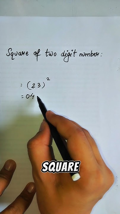 Square of two digit number #mathematics #tricks #maths #ssc - YouTube