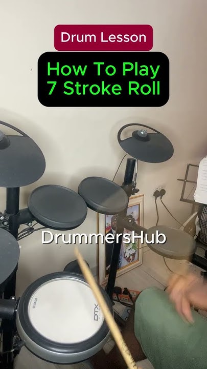How To Play Seven Stroke Roll | Drum Lesson #drums #drummer - YouTube