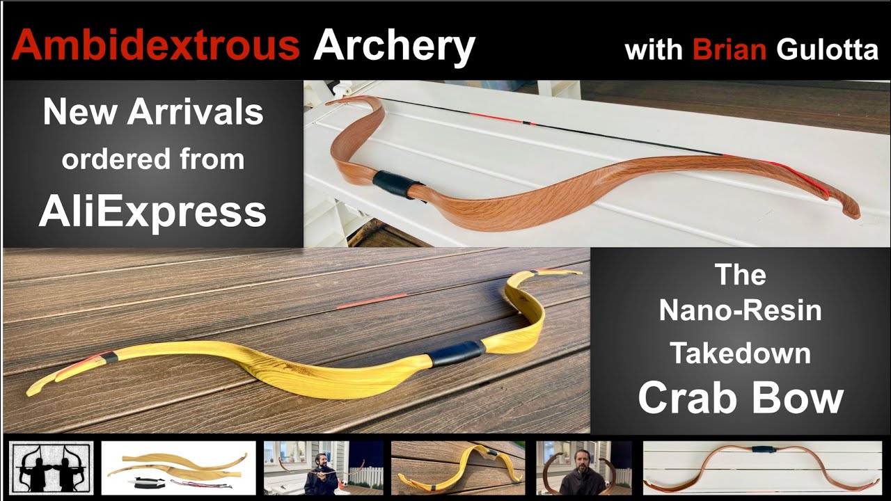Ambidextrous Archery: The Nano Resin Crab Bow from AliExpress - YouTube