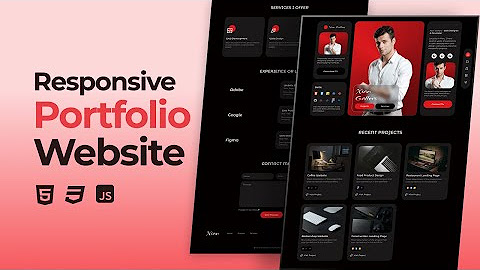 Responsive Personal Portfolio Website HTML CSS And JAVASCRIPT | Mobile First - YouTube