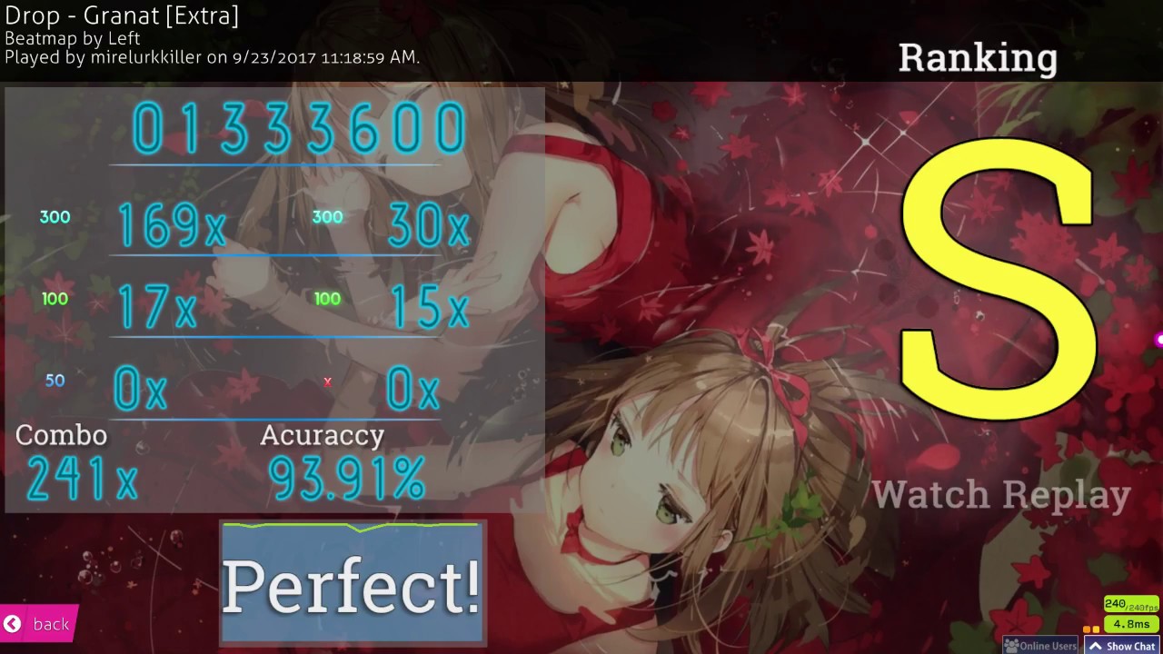 Osu! Granat [Extra] Full Combo - YouTube