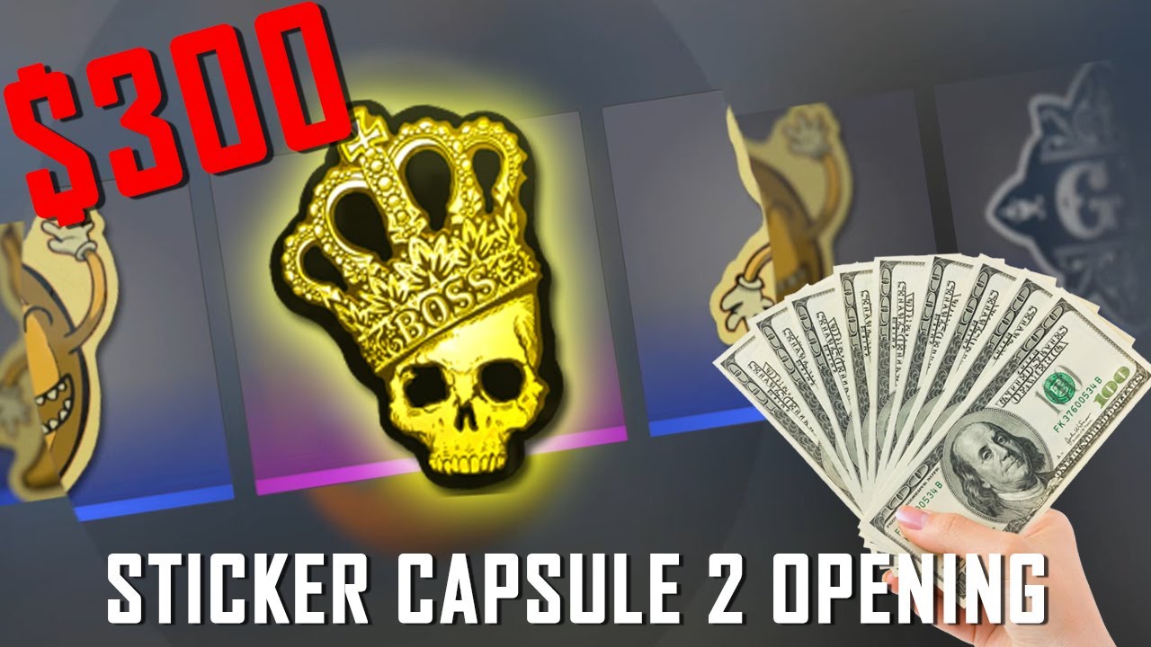 $300 Sticker Capsule 2 Opening?! - YouTube