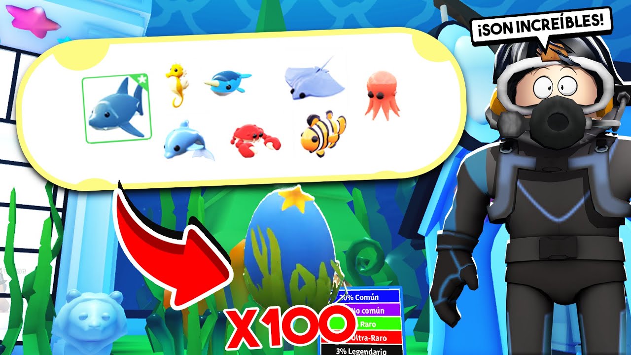 TODAS LAS NUEVAS MASCOTAS DE OCEANO *SON INCREIBLES!* en ADOPT ME ...