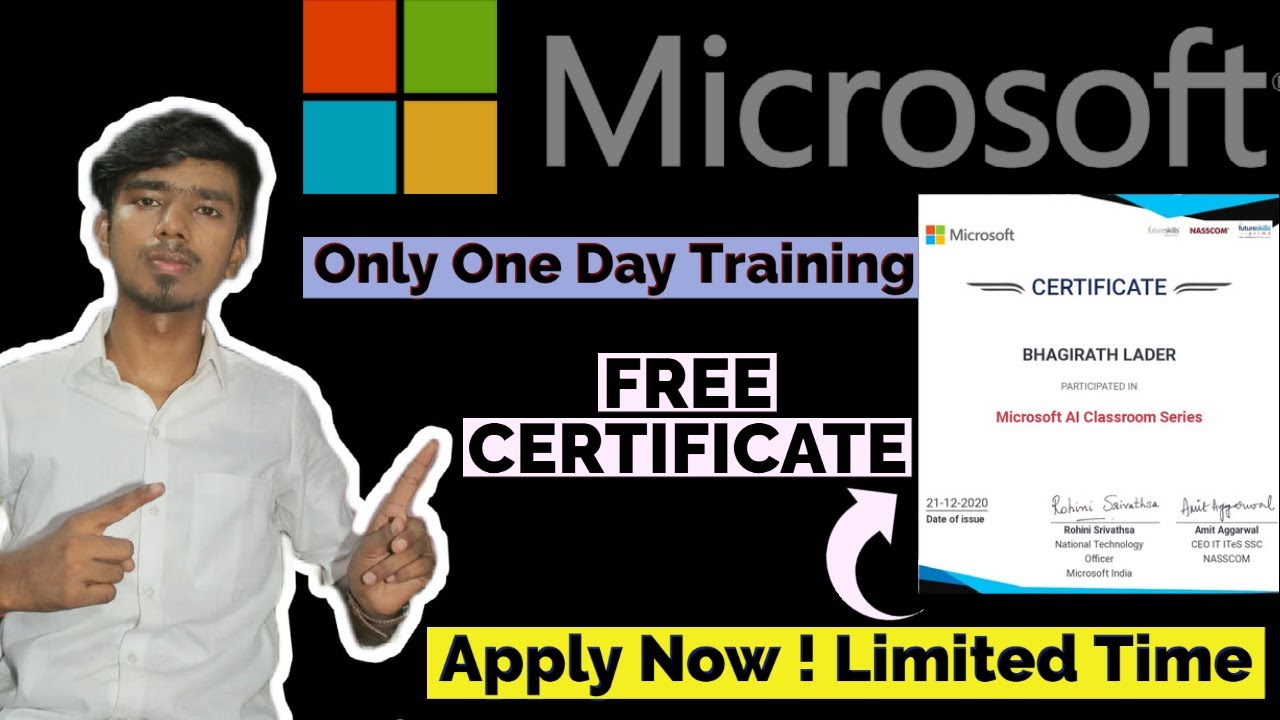 Microsoft Free Certification | Free Certification By Microsoft | Free ...