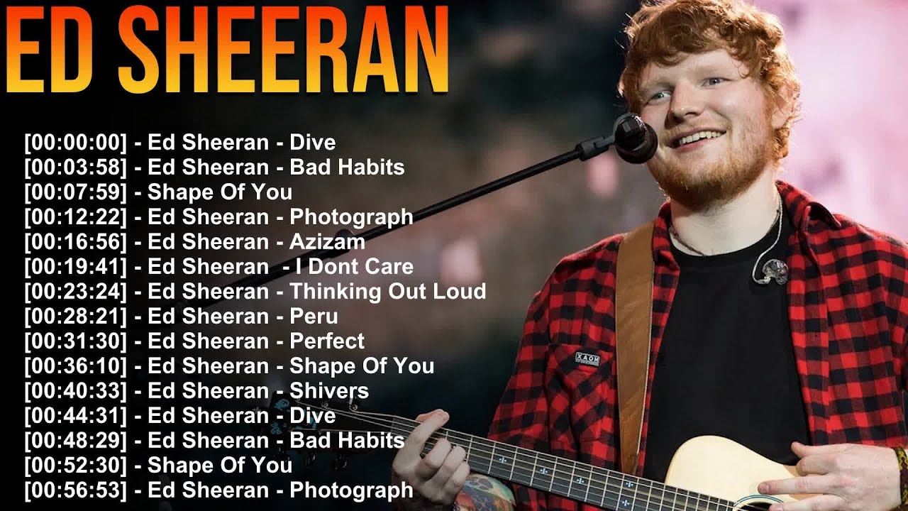 Ed Sheeran Greatest Hits Full Album ⭐ Best Acoustic & Pop Songs ...