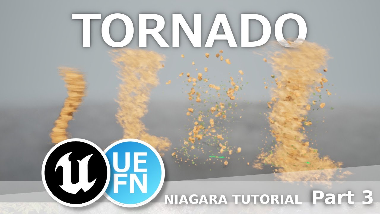UE5 / UEFN: Create a Tornado from Scratch with Niagara (Ribbon, Sprites ...